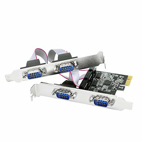 GetUSCart- CERRXIAN 4 Port PCI-E RS232 Serial Adapter Card, PCI-E Serial Expansion Card, RS232 ...