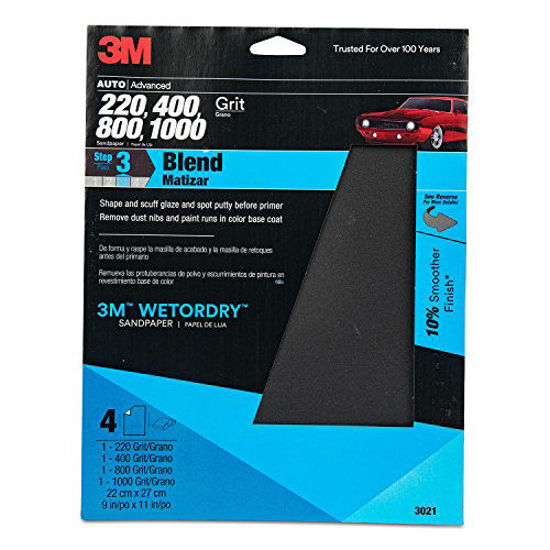 GetUSCart- 3M Wetordry 9-in x 11-in Sandpaper Sheet with Assorted Grit ...