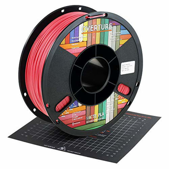 GetUSCart- OVERTURE PLA Matte Filament 1.75mm with 3D Printer Build ...