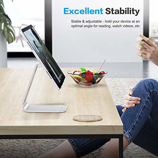 GetUSCart- Adjustable Tablet Stand for Desk, Upgraded Longer Arms for ...