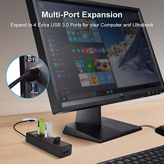 GetUSCart- Unitek 4-Port USB 3.0 Hub Long Cable 48-inch with Micro USB ...