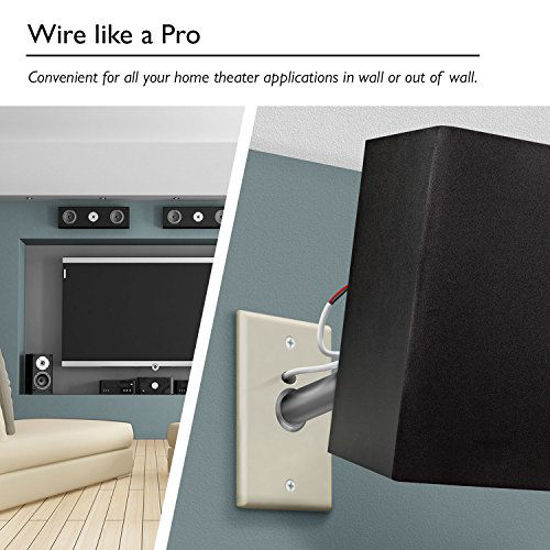 GetUSCart- 16 AWG CL2 OFC in Wall Speaker Wire, GearIT Pro Series 16 AWG Gauge (50 Feet / 15.24 ...