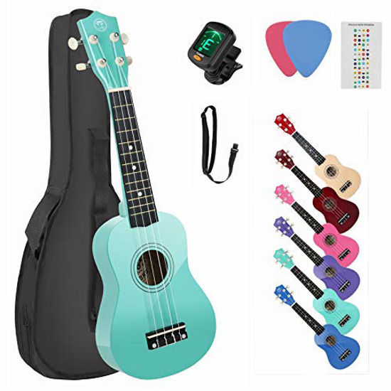 GetUSCart- High Gloss Soprano Basswood Ukulele 21inch Starter Kit for ...