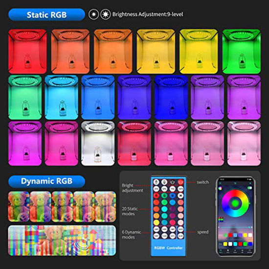 GetUSCart- Neewer Photo Studio RGBW Light Box with Infrared Remote ...