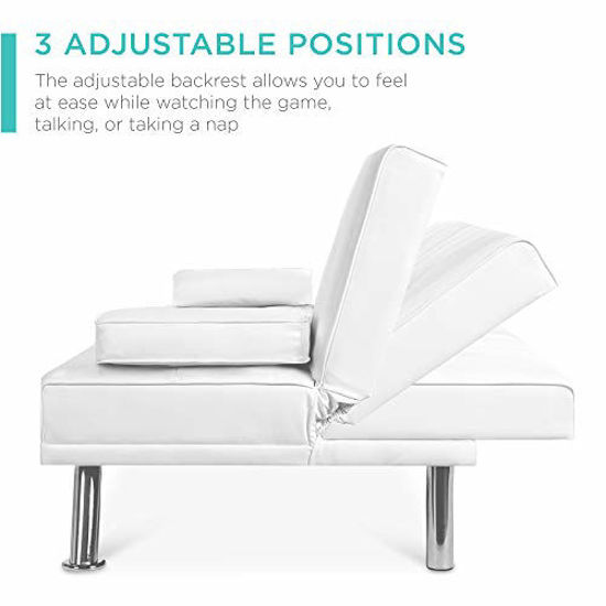GetUSCart- Best Choice Products Faux Leather Upholstered Modern ...