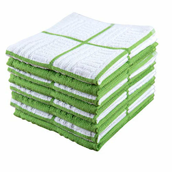 GetUSCart- Sticky Toffee Cotton Terry Kitchen Dishcloth, 8 Pack, 12 in ...
