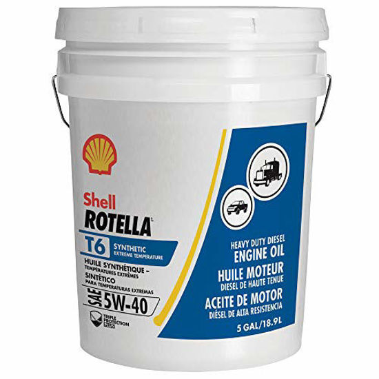 GetUSCart- Shell Rotella T - 550046217 6 Full Synthetic 5W-40 Diesel ...