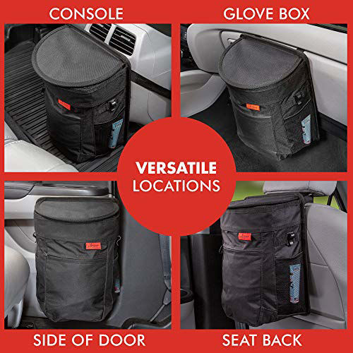 GetUSCart- Lusso Gear Spill-Proof Car Trash Can - 2.5 Gallon Hanging ...