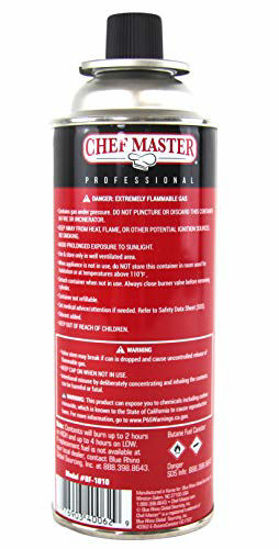 GetUSCart- Chef Master 90340 | Pack of 4 Butane Fuel Cylinders| 8oz ...