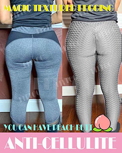 GetUSCart- FITTOO Women's High Waist Yoga Pants Tummy Control Scrunched ...