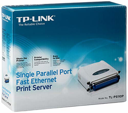 GetUSCart- TP-Link TL-PS110P Single Parallel Port Fast Ethernet Print Server