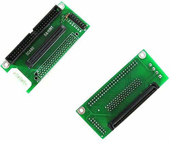 GetUSCart- JXSZ SCSI SCA 80-Pin to SCSI 68-Pin/IDC 50-Pin Adapter SCSI ...