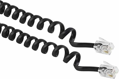 GetUSCart- Power Gear Coiled Telephone Cord, 12 Feet, Phone Cord works ...