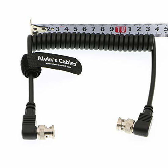 GetUSCart- Alvin's Cables HD SDI Coiled Cable Right Angle BNC to Right ...