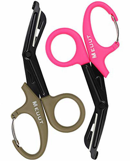 GetUSCart- 2 Pack EMT Trauma Shears with Carabiner-7.5" Bandage ...