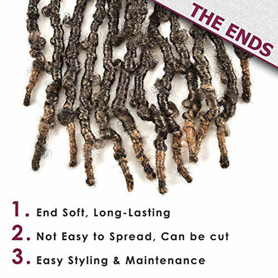 GetUSCart- Niseyo 6 Packs Butterfly Locs Crochet Hair 12 Inch Pre ...