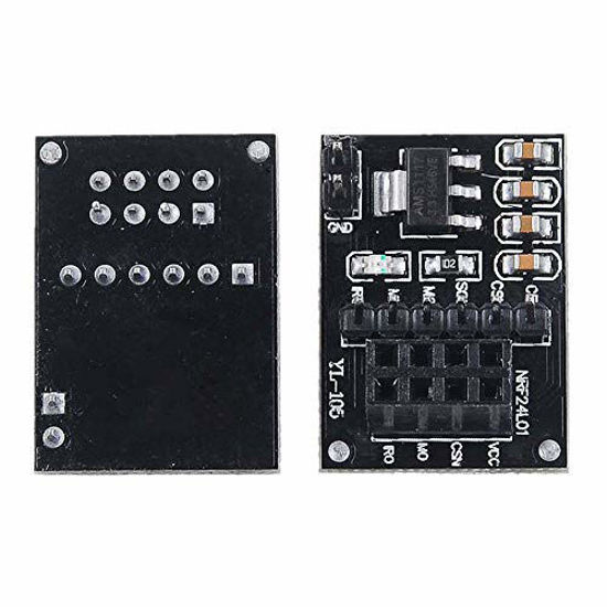 GetUSCart- WayinTop 2pcs NRF24L01+PA+LNA RF Transceiver Module with SMA Antenna 2.4 GHz 1100m ...