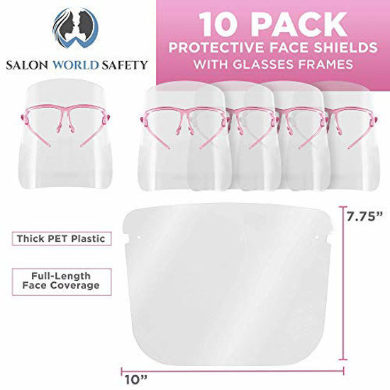 GetUSCart- TCP Global Salon World Safety Face Shields with Pink Glasses ...