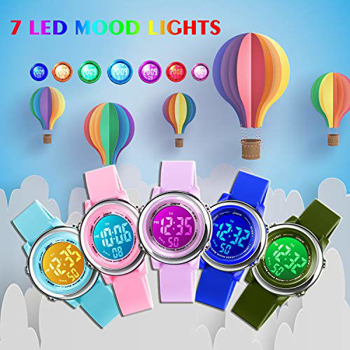 GetUSCart- Kids Digital Sport Waterproof Watch for Girls Boys, Kid ...