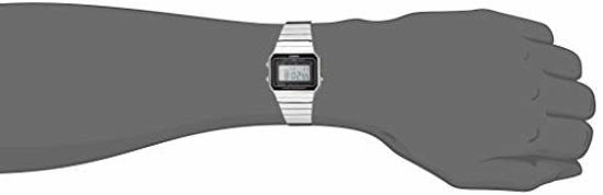 GetUSCart- Casio Men's Classic Quartz Stainless-Steel Strap, Silver, 21 ...