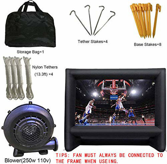 GetUSCart- 20 Feet Inflatable Outdoor Movie Projector Screen,Blow ...