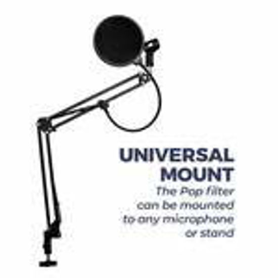 GetUSCart- Dragonpad USA Microphone Pop Filter, for Blue Yeti, Blue ...