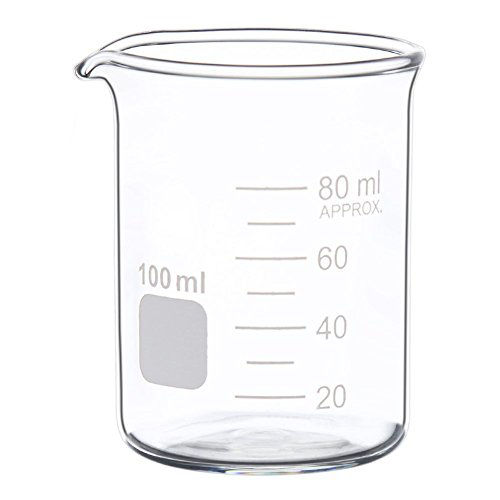 GetUSCart- Glass Measuring Low Form Beaker Set 50ml 100ml 250ml Glass ...