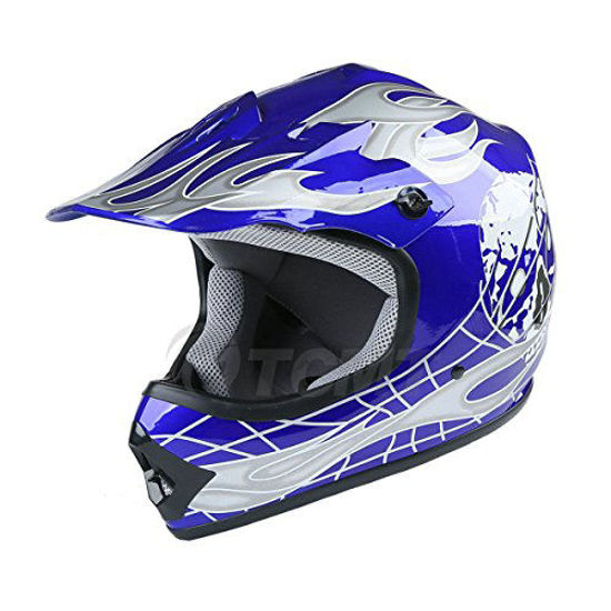 GetUSCart- TCMT Dot Youth & Kids Motocross Offroad Street Helmet Blue ...