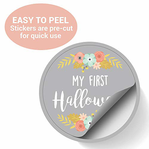 GetUSCart- Baby Monthly Stickers | Floral Baby Milestone Stickers ...