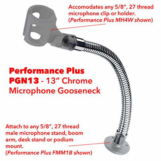 GetUSCart- Performance Plus Adjustable Microphone Gooseneck Chrome ...