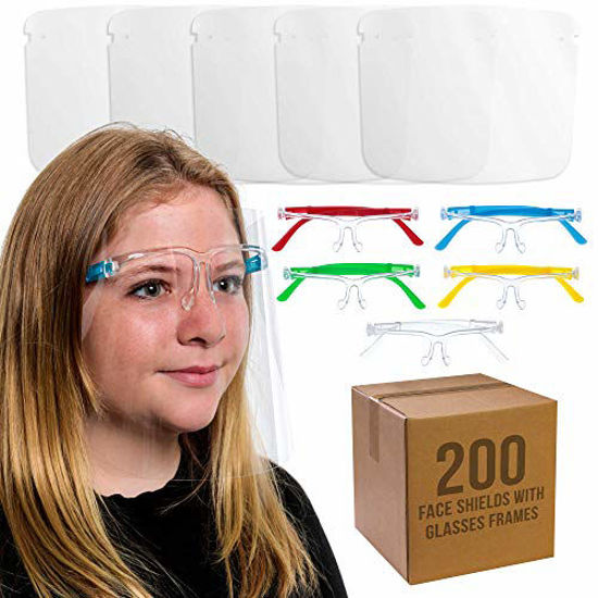 GetUSCart- TCP Global Salon World Safety 200 Kids Face Shields with ...