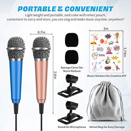GetUSCart- [2PCS] Mini Microphone Voice Recording, Portable Vocal ...
