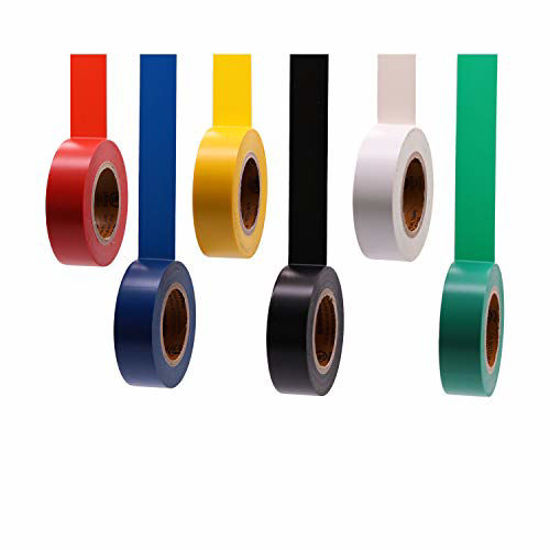 GetUSCart- Soundoriginal Electrical Tape Colors 6 Pack 3/4-Inch by 30 ...
