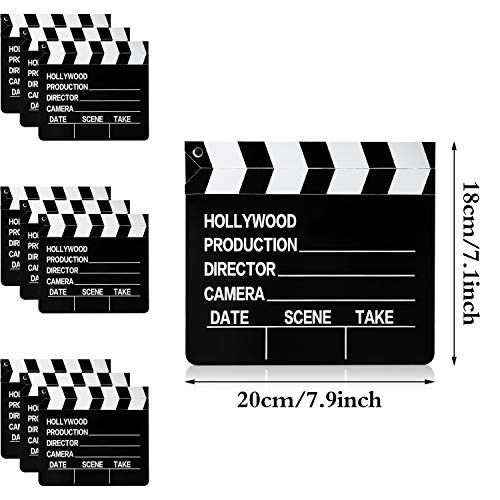 GetUSCart- 10 Pieces Movie Clapboard Cardboard Clapper Board Writable ...