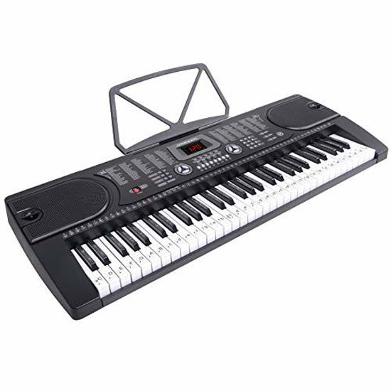 GetUSCart- Hamzer 61-Key Portable Electronic Keyboard Piano with Stand ...