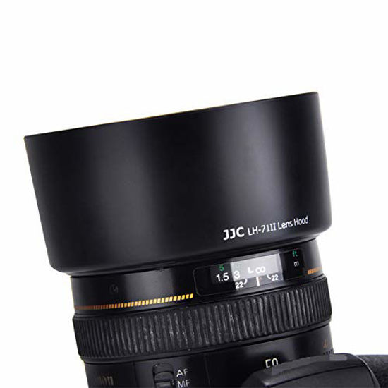 GetUSCart- JJC Reversible Bayonet Lens Hood Shade for Canon EF 50mm F1.4 USM Lens Replaces Canon ...