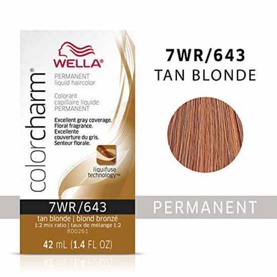 GetUSCart- WELLA Color Charm Permanent Liquid Hair Color, 643/7wr Tan ...