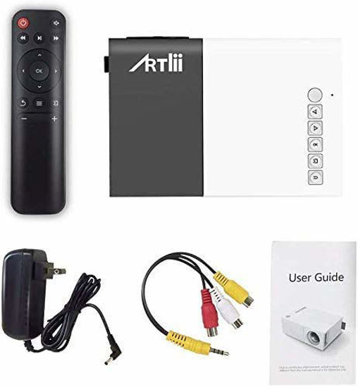 GetUSCart- Pico Projector - Artlii 2020 New Mini Projector, Color LED ...