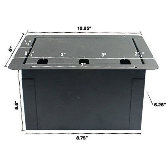 GetUSCart- Pro Audio Stage Recessed Floor Box with 110v Electric and ...