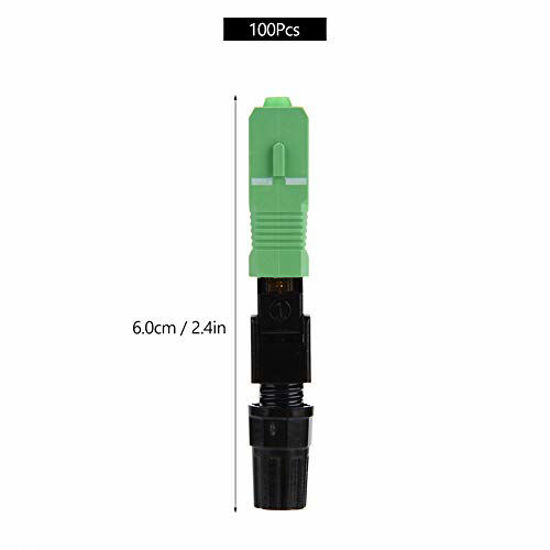 GetUSCart- 100Pcs Embedded Optic Fiber Connector SC/APC Quick Fast Cold Connector Connection ...