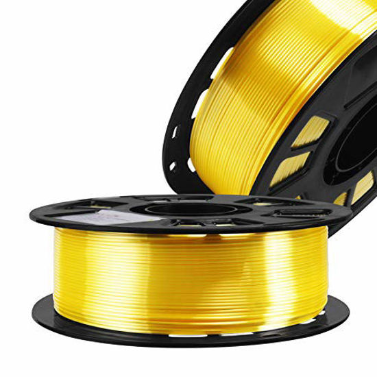 GetUSCart- Silk Yellow PLA Satin Shiny 3D Printer Filament, 1.75mm ...