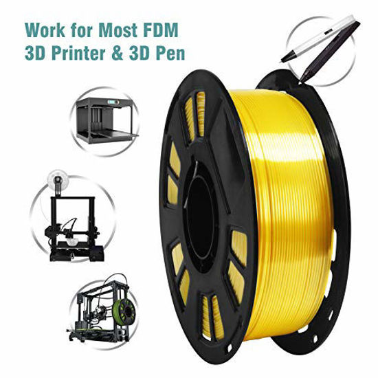 GetUSCart- Silk Yellow PLA Satin Shiny 3D Printer Filament, 1.75mm ...