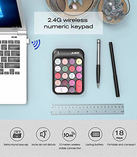GetUSCart- Wireless Numeric Keypad 18 Keys with 2.4G Mini Portable ...