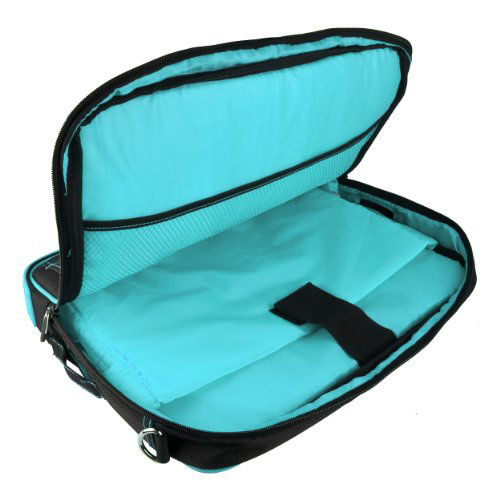GetUSCart- 10" to 12 Inch Aqua Blue Travel Laptop Messenger Bag for ...