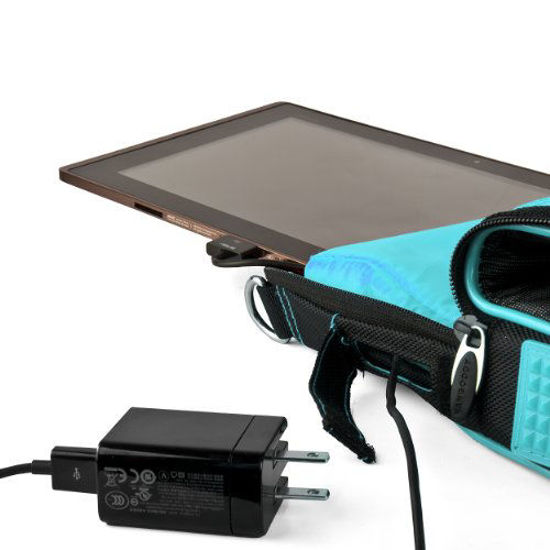 GetUSCart- 10" to 12 Inch Aqua Blue Travel Laptop Messenger Bag for ...