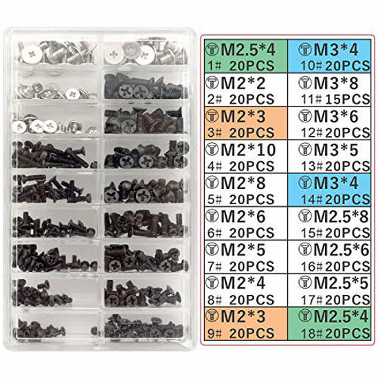 GetUSCart- Akuoly Laptop Screw Set PC M2 M3 M2.5 Screw Standoffs for ...