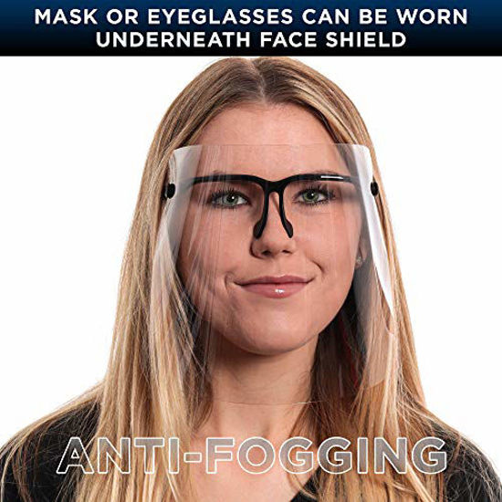Getuscart Tcp Global Salon World Safety Face Shields With Black Glasses Frames 20 Packs Of 4
