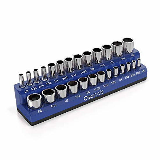 GetUSCart- Magnetic Socket Organizer | 1/4-inch drive | SAE BLUE ...