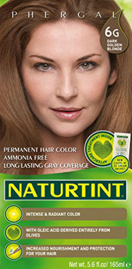 GetUSCart- Naturtint Permanent Hair Color 6G Dark Golden Blonde (Pack of 1), Ammonia Free, Vegan ...