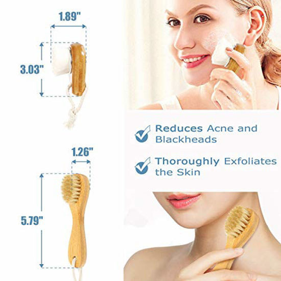 GetUSCart- Wooden Shower Brush, Moduskye Back Brush with Long Handle ...